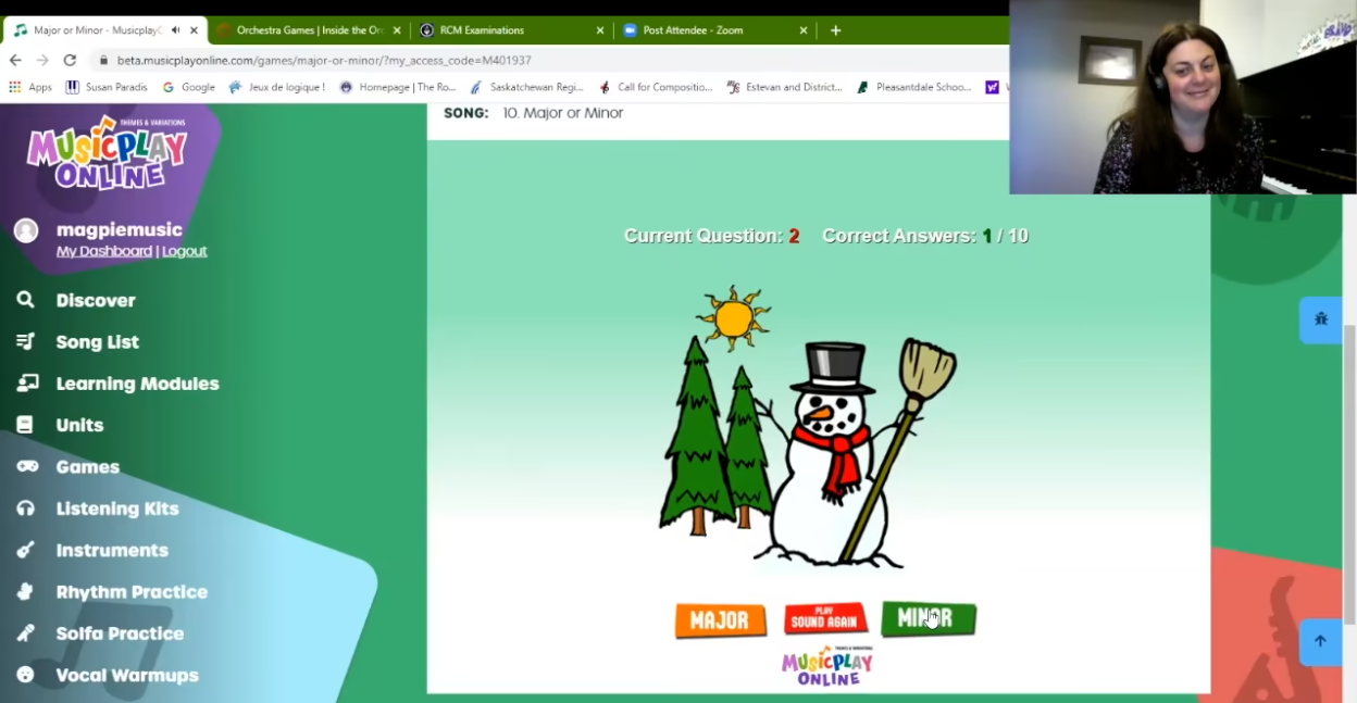 RCM Teacher Portal - Using the Music Play Online App